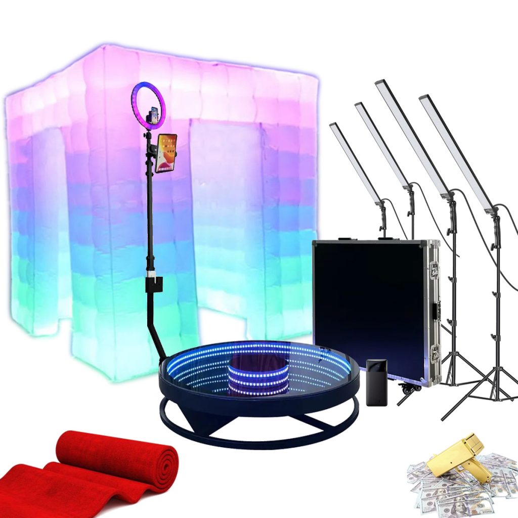 40" LED 360 Photo Booth Glow Package | Boothking.com