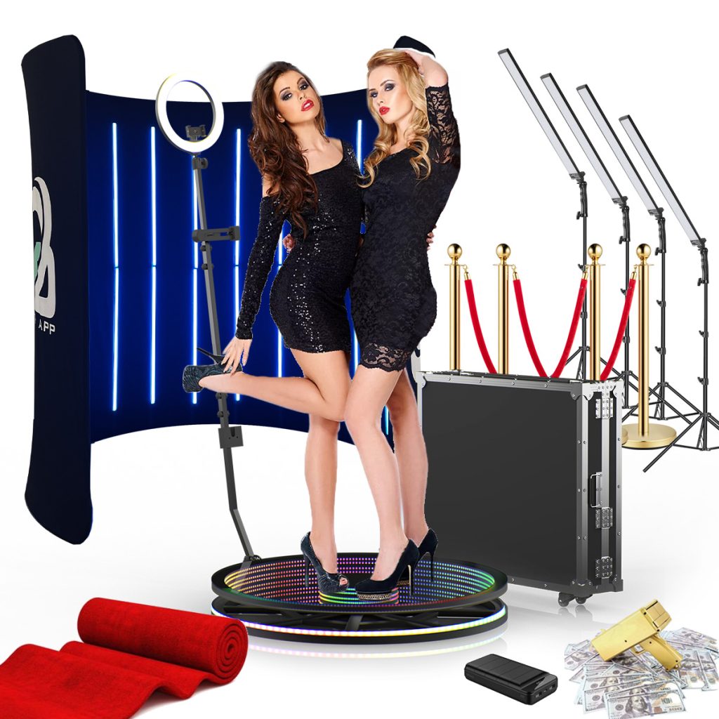 45" LED 360 Photo Booth Premier Package | Boothking.com