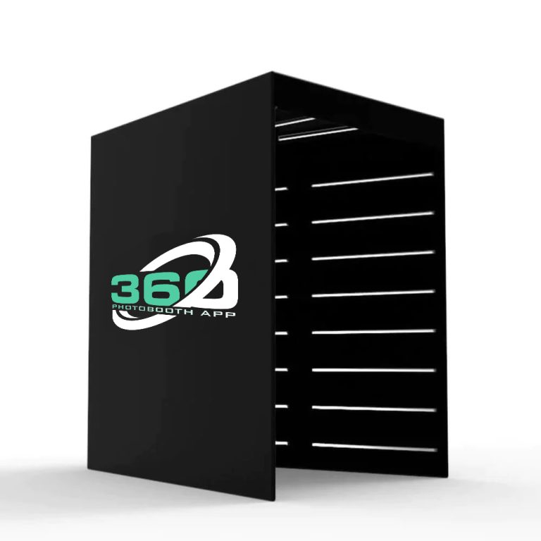 Square LED 360 Photo Booth Enclosures | Boothking.com