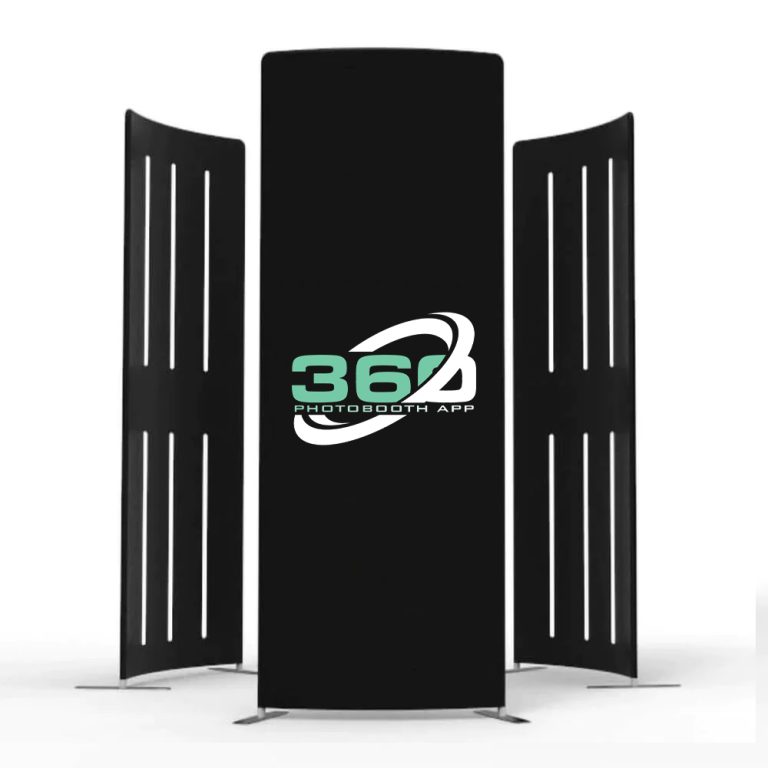 Three Slices 360 Photo Booth LED Enclosure Backdrop | Boothking.com