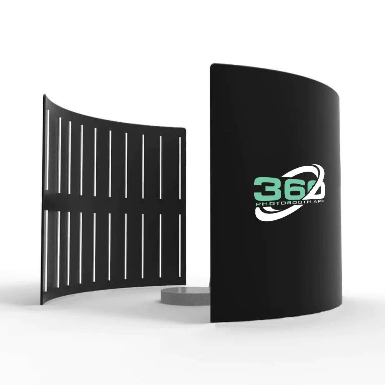 Two Halves LED 360 Photo Booth Enclosure Backdrop | Boothking.com