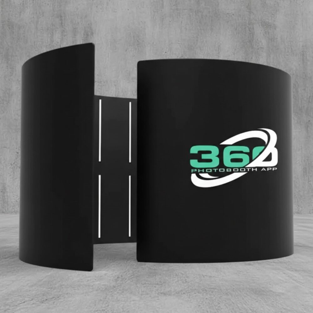 Spiral LED 360 Photo Booth Enclosures Photo Booth Backdrop | Boothking.com