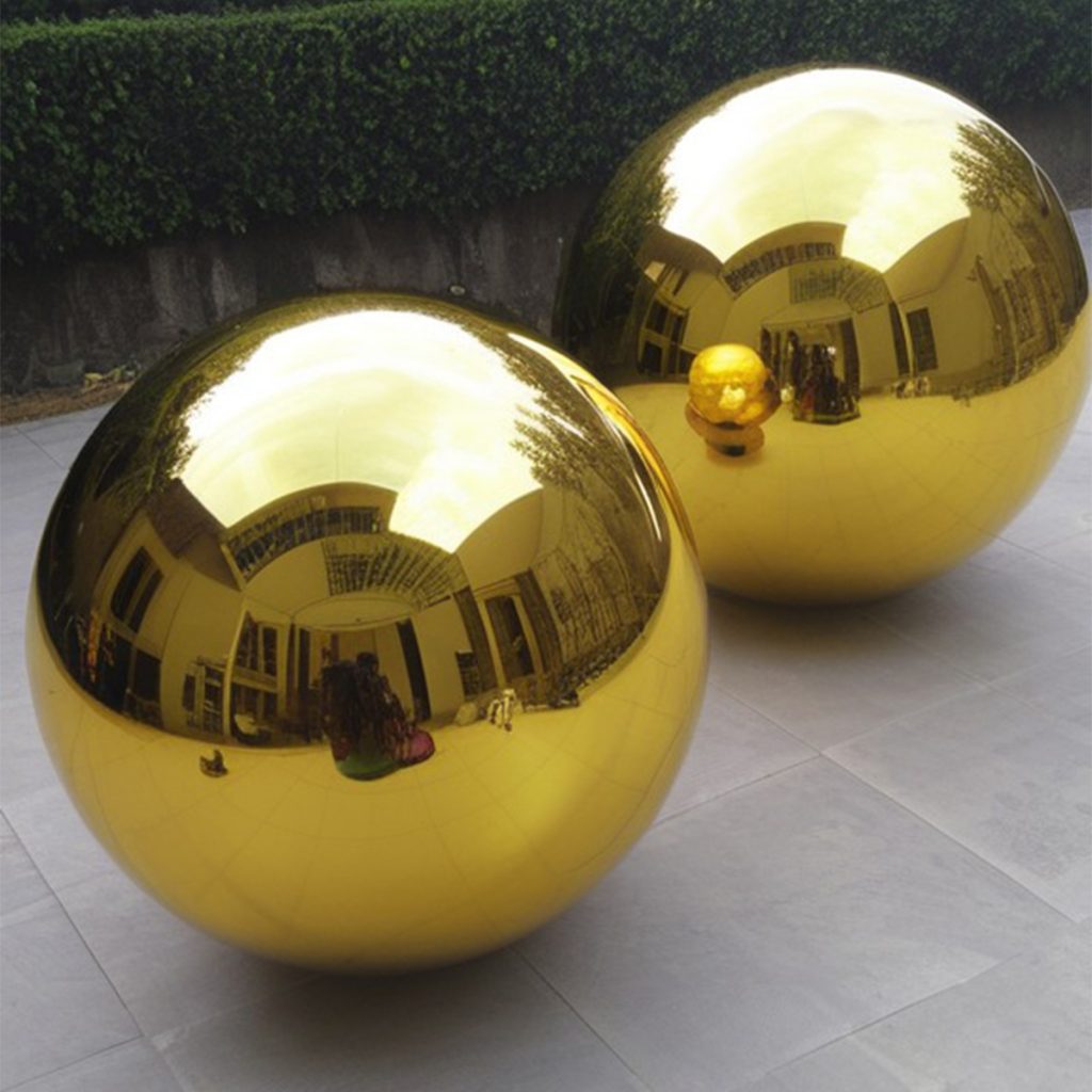 Gold Inflatable Mirror Ball Set | Boothking.com