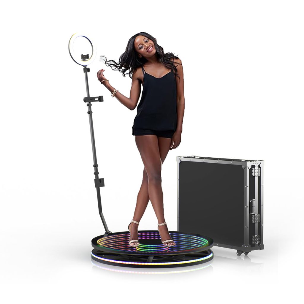 27" Infinity LED 360 Photo Booth | Boothking.com